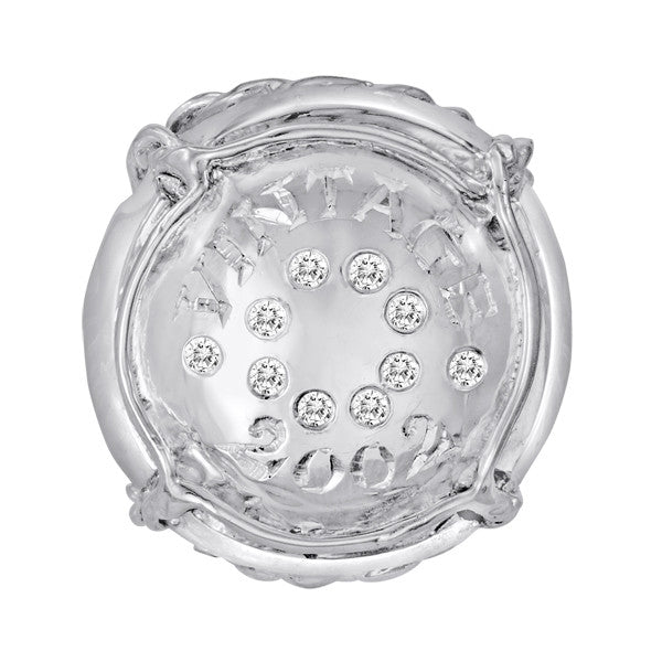 Champagne Ring personalized with "Vintage" and diamonds – lauralobdell.com